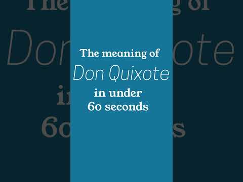 The Meaning of Don Quixote in Under 60 Seconds
