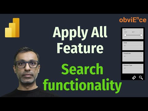 Search functionality using Apply All – business intelligist