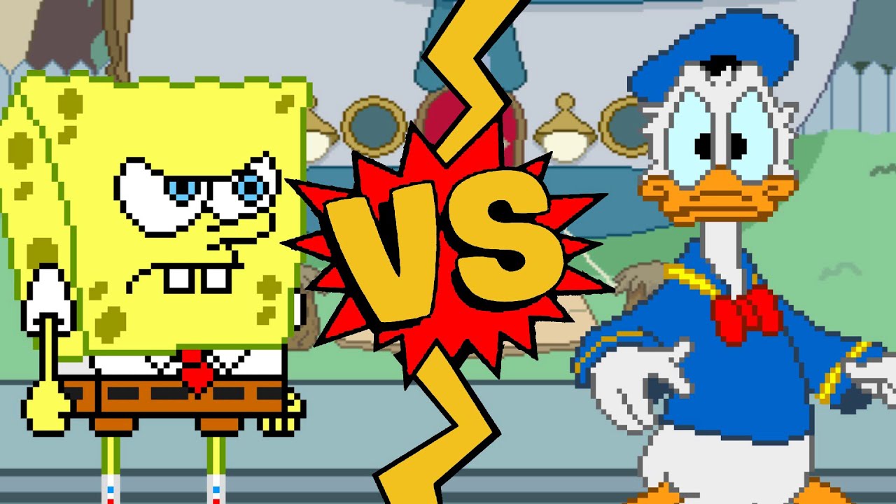 M.U.G.E.N Battles | SpongeBob vs Donald Duck | SpongeBob SquarePants vs Disney