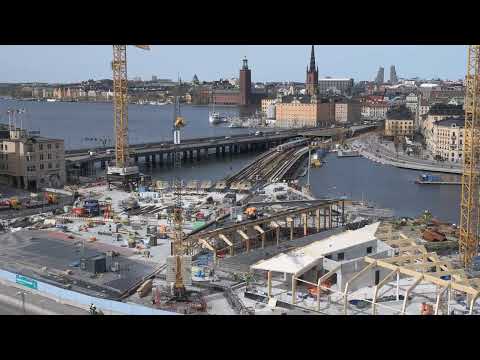 Stockholm Projekt Slussen Maj 2024. Del 47. UHD 4K.