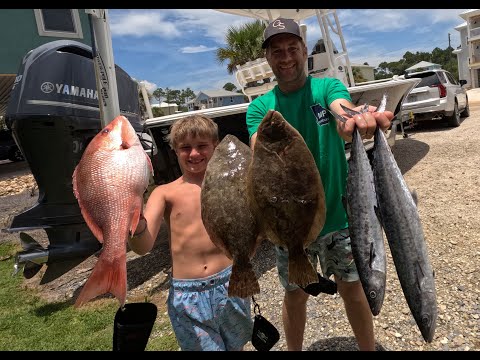 Harvesting Red Snapper, Flounder, and Mackerel in the Gulf of Mexico