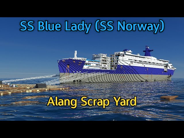 SS Blue Lady (SS Norway) being scrapped at Alang Minecraft Map