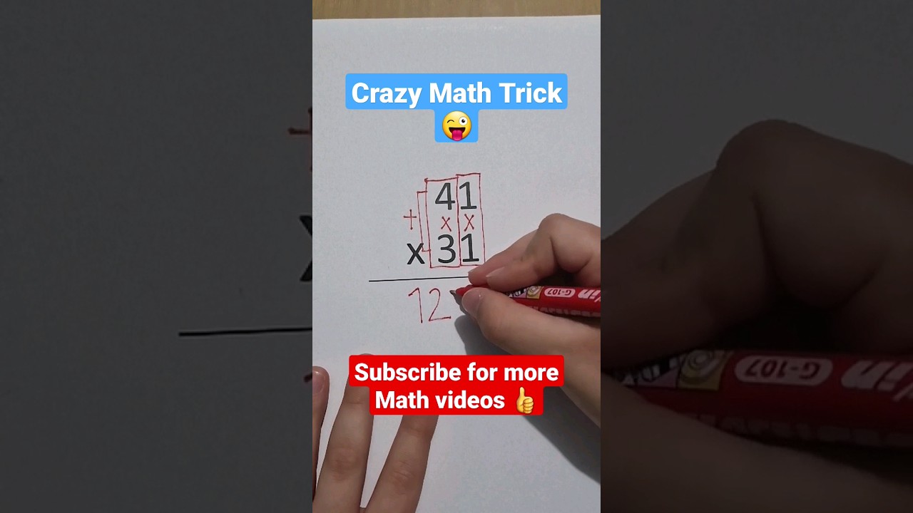 How to Make Multiplication Easy and Fun 😉 #math #multiplication #mathtrick