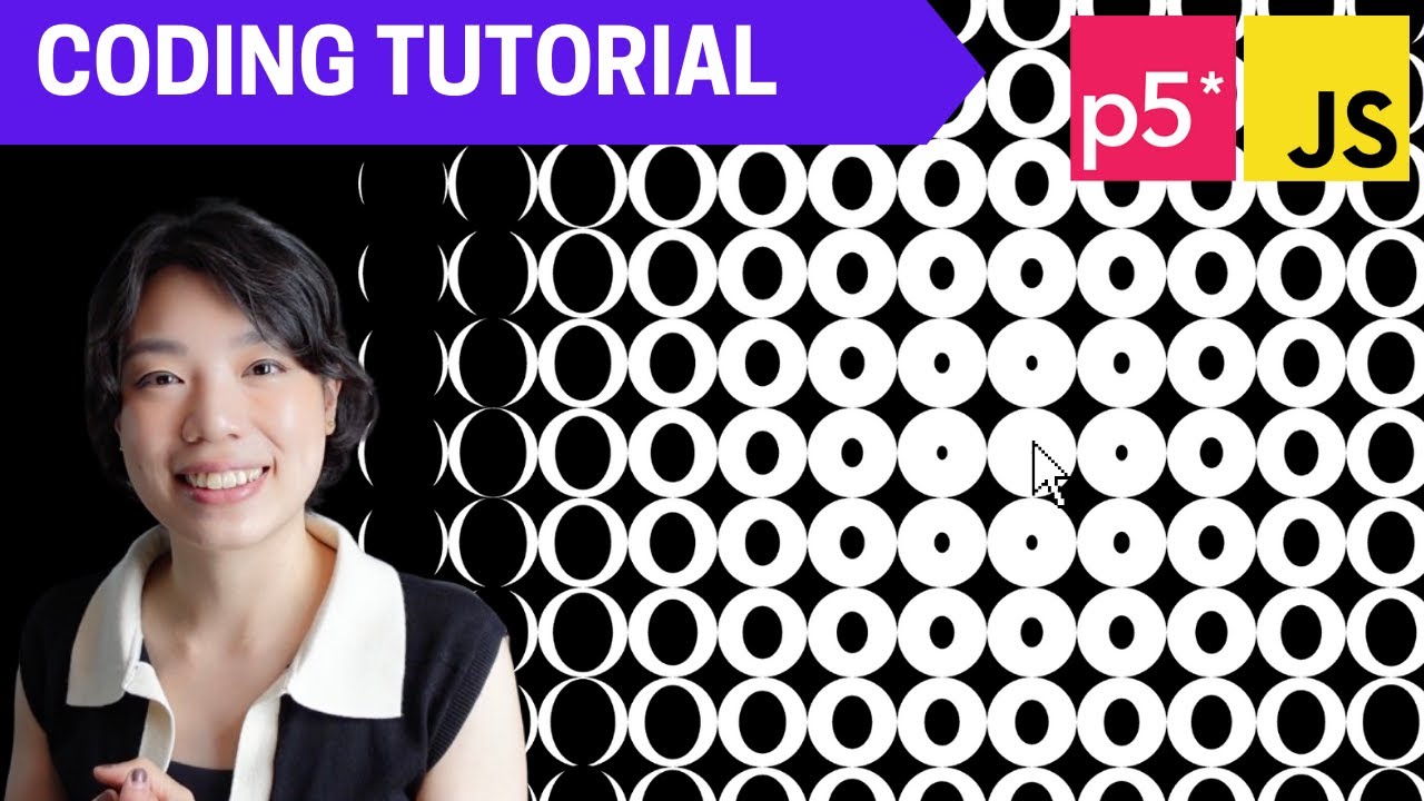 p5.js Coding Tutorial | Interactive Display of Ellipses