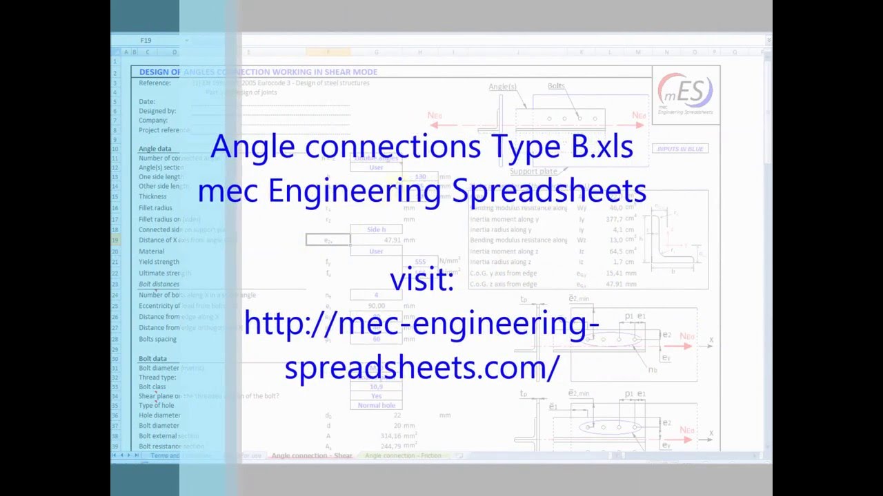 Angle connections Type B (XLS) - mES