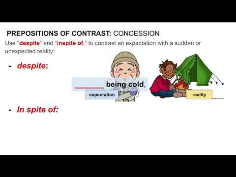 prepositions of contrast and concession