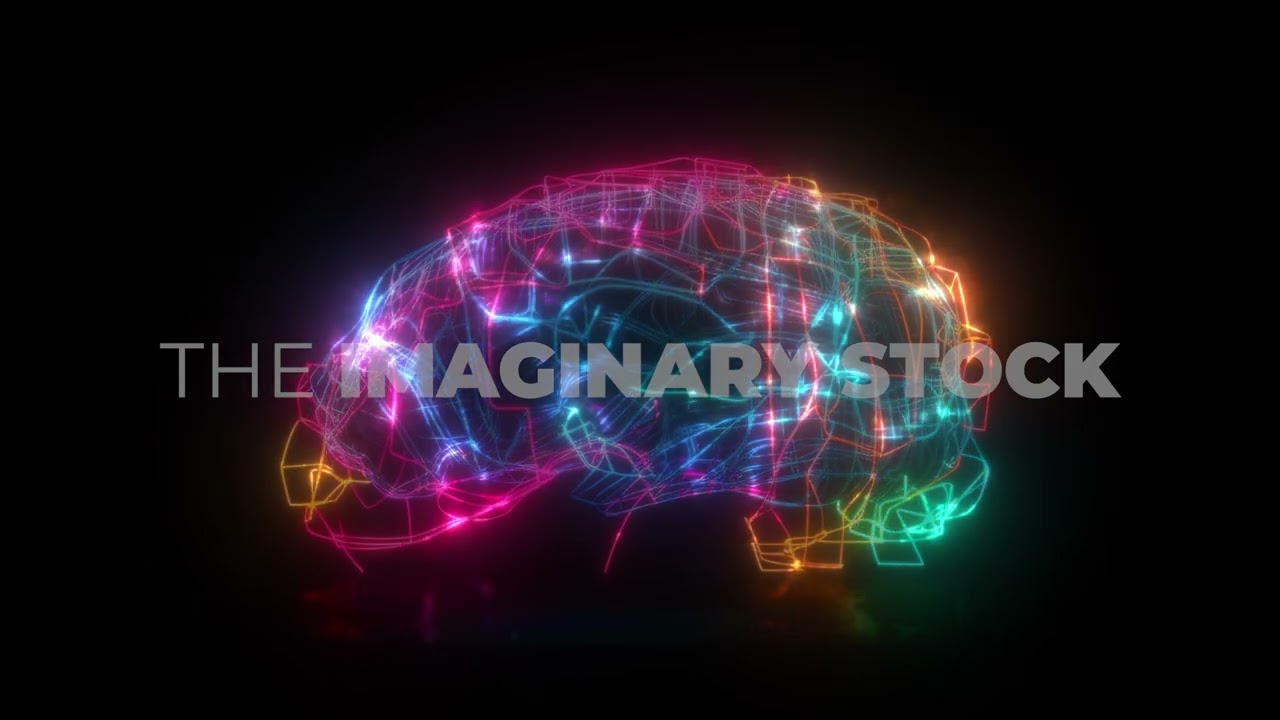 Digital Brain animation I AI artificial intelligence I Neural network I Stock Footage