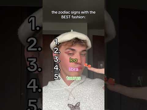 the zodiac signs with the best FASHION! #zodiac #fashion