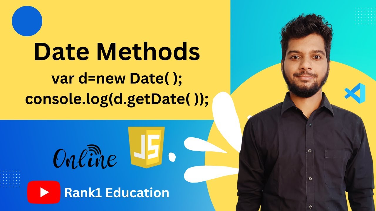 getDate methods in javascript | dates in Javascript | Javascript Dates