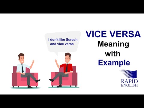 VICE VERSA Meaning with Example in Hindi | Rapid English