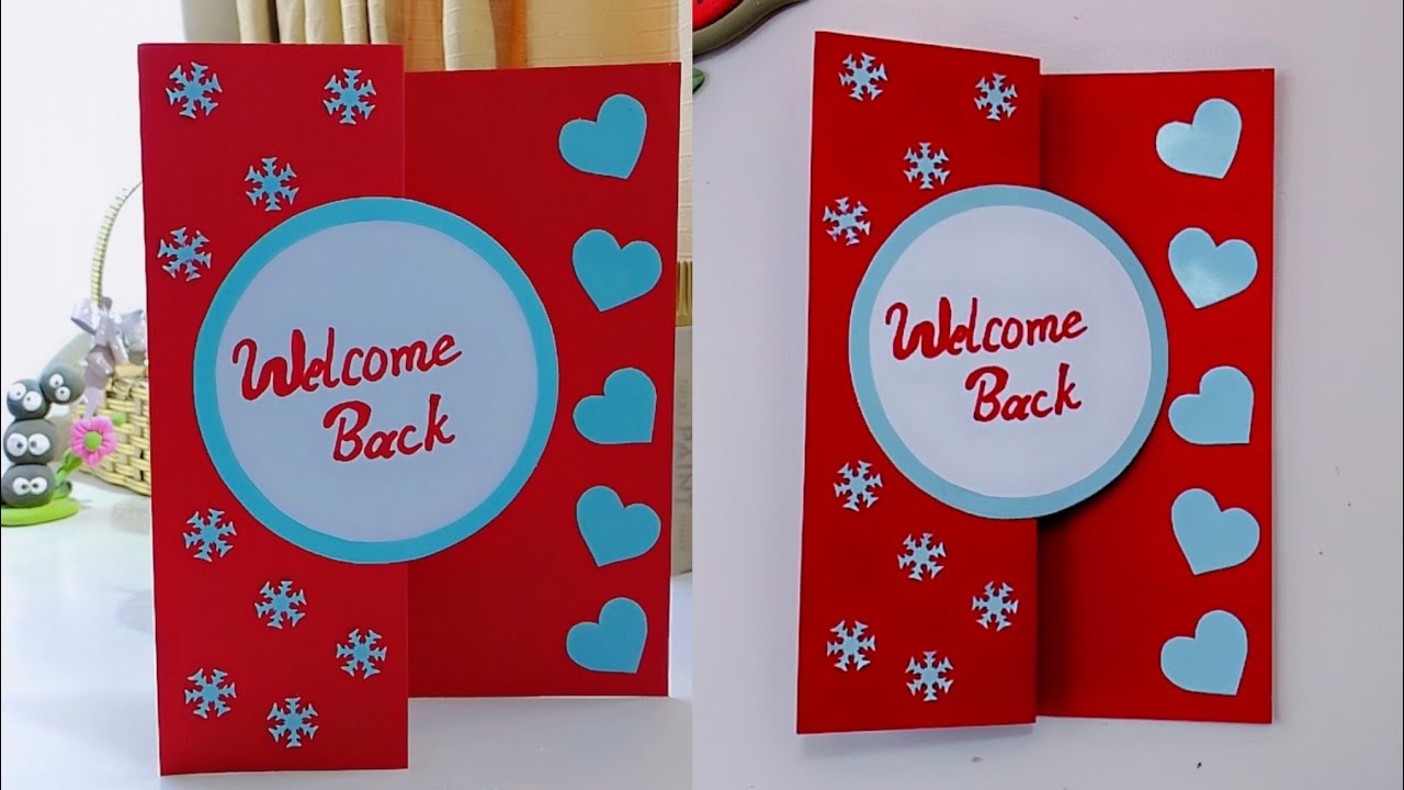 Welcome Back Card Ideas | Welcome Back Greeting Card |Handmade card ideas