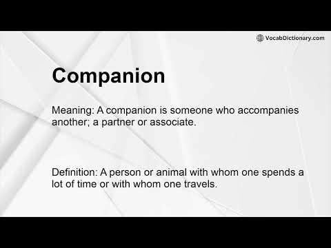 Companion Meaning