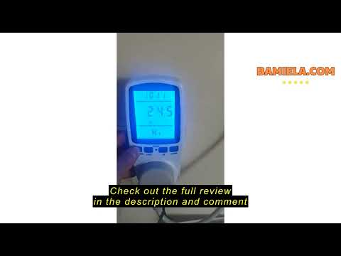 Review Nevsetpo Power Meter UK Plug Watts Meter Cost Meter Power Monitor with Backlight
