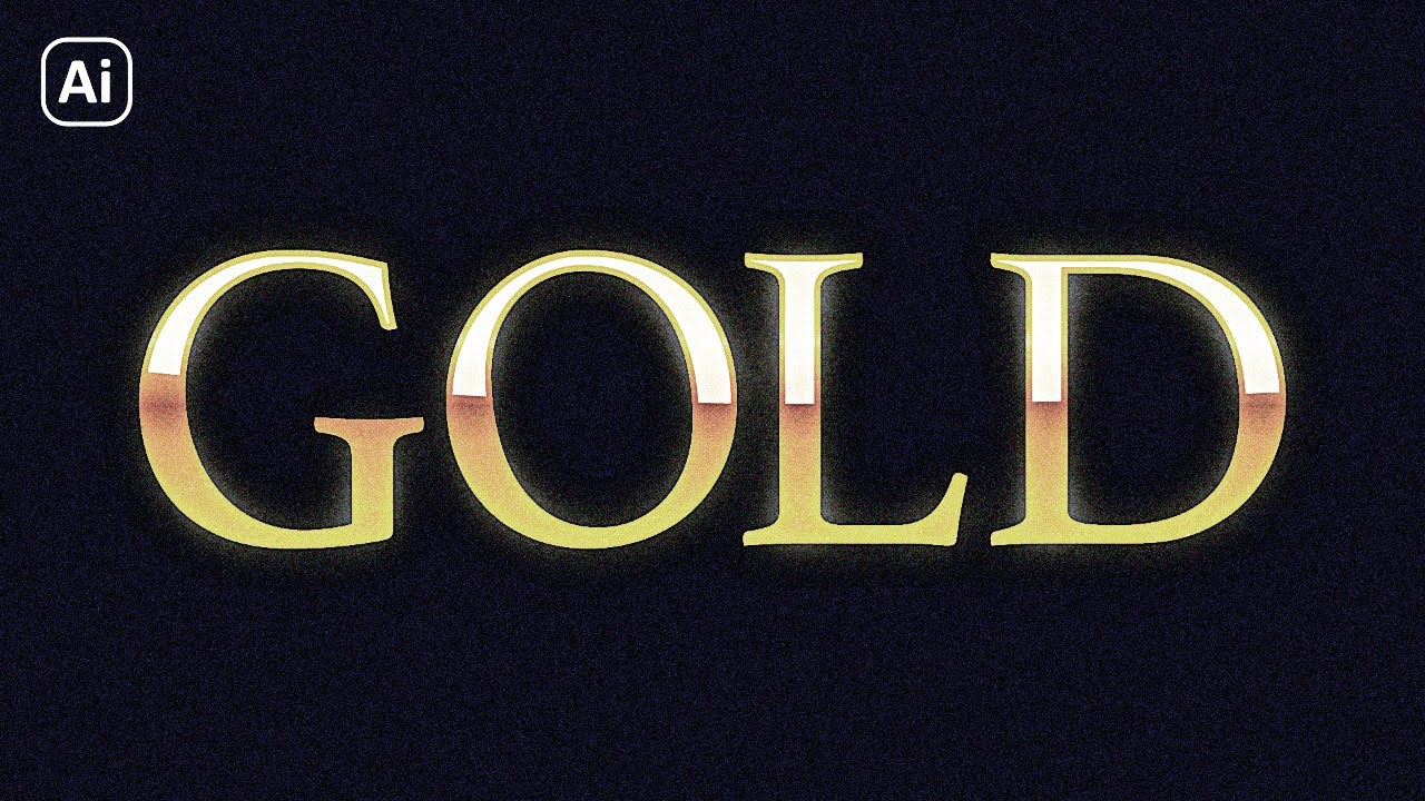 How To Create A Gold Gradient In Illustrator