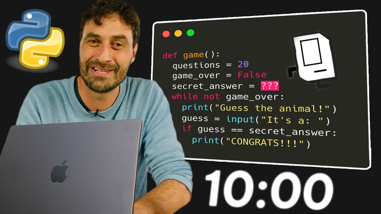 Stanford Professor Codes a Python Game in 10 Minutes