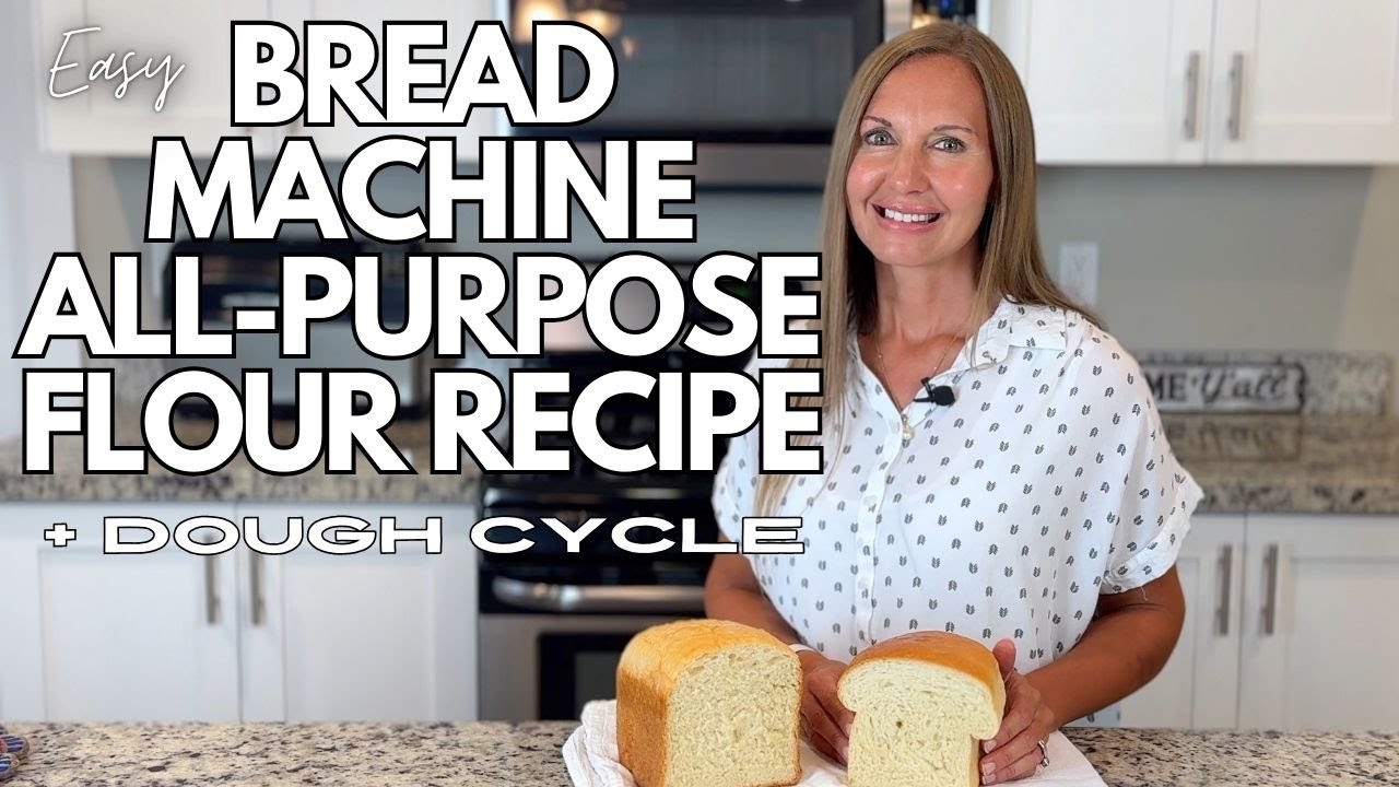 Easy Bread Machine Recipe Using ALL PURPOSE FLOUR & Dough Setting Cycle Bread Machine Recipe