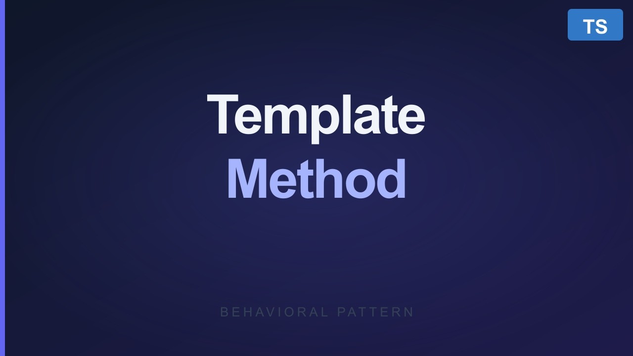 Typescript Design Patterns - Template Method Pattern