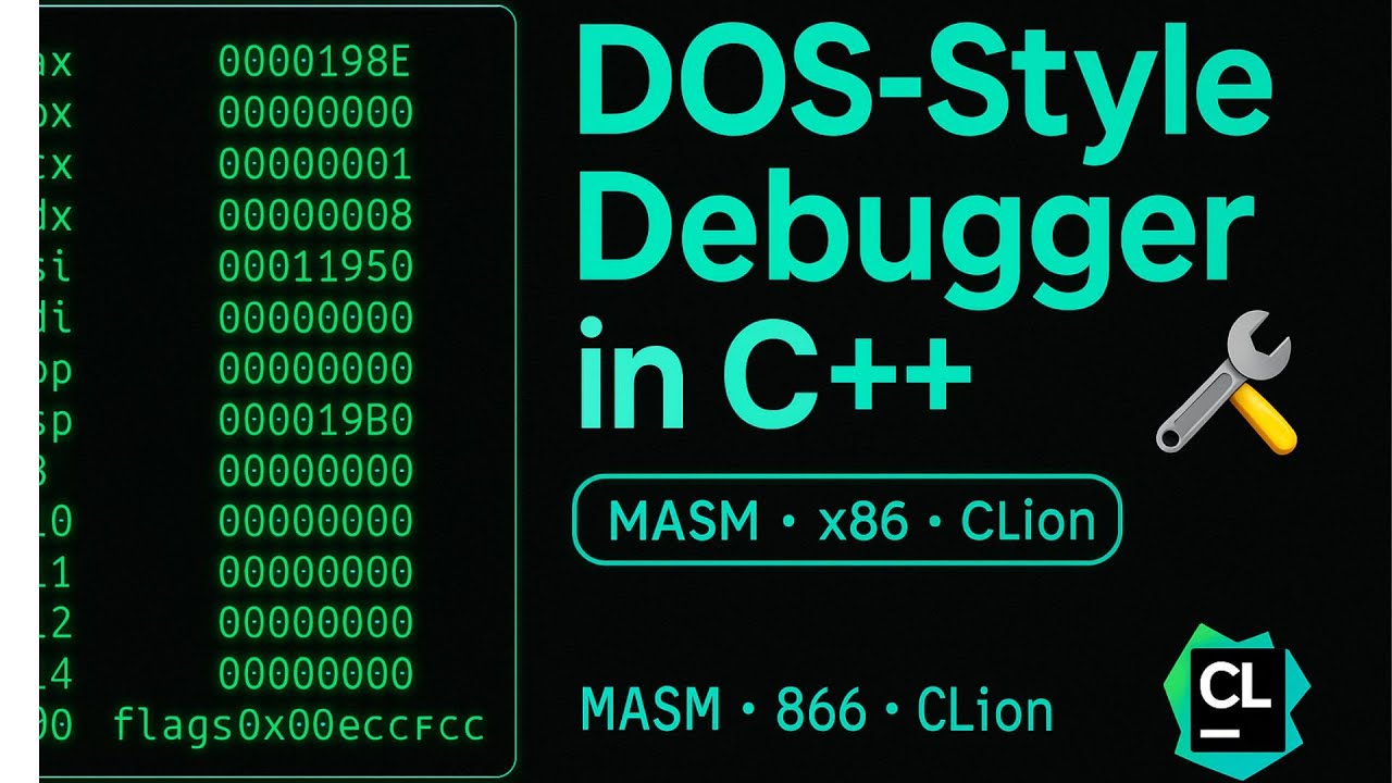 Create a DOS‑Like x86 MASM Debugger in Modern C++  || netCode