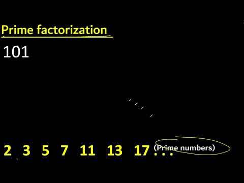 Prime factorization of 101 , How to find prime factors