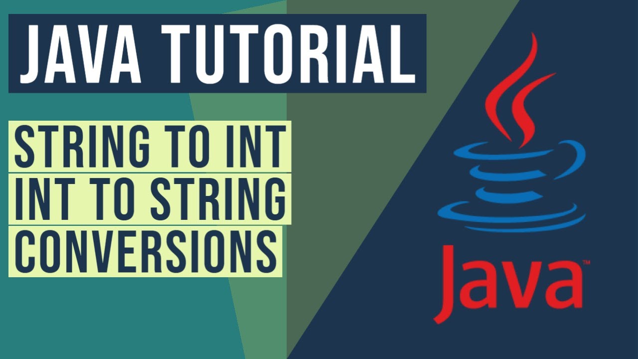 String to int and int to String in Java
