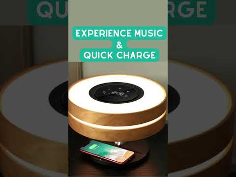 Looking for a lamp that can multitask? Meet the Intero, our wireless charging dimmable lampshade!