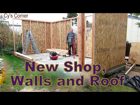 New Shop, Walls and Roof!!! – Cy's Corner