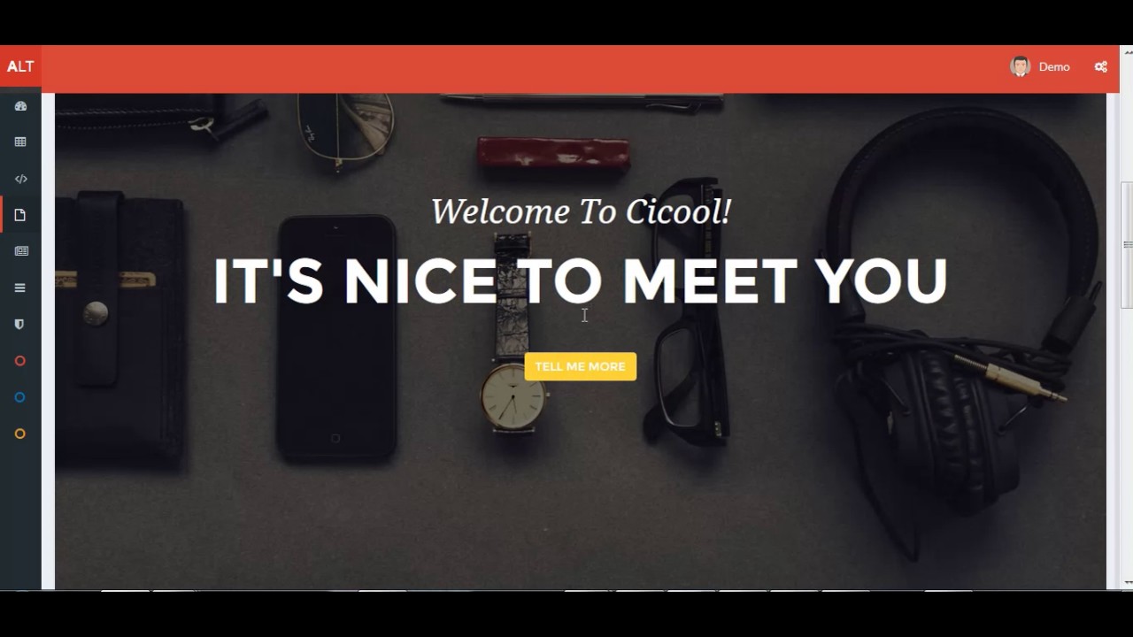 cicool builder - how to make page with page builder