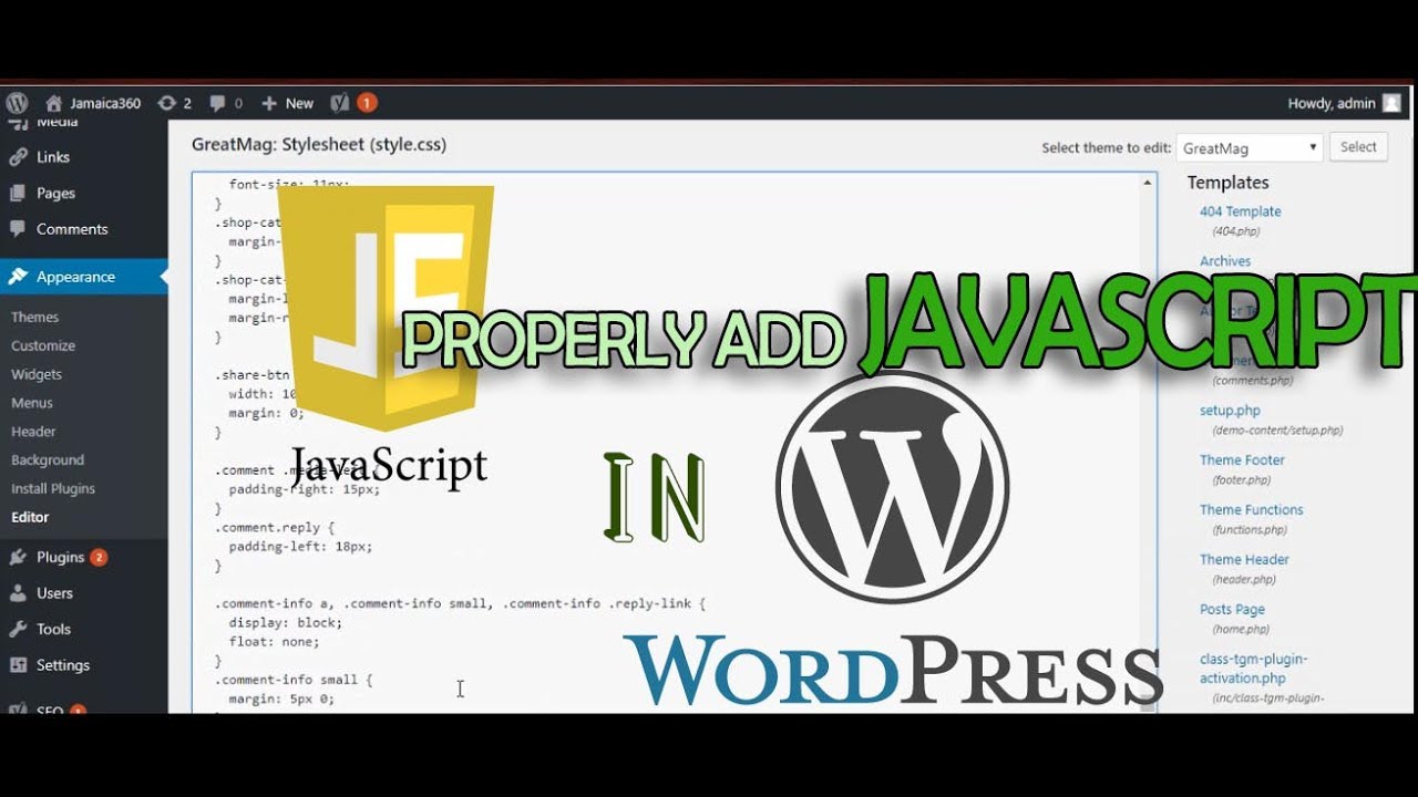 Properly Add JavaScript and Styles easily in WordPress EASY