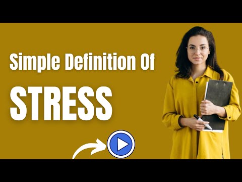 Simple Definition of Stress - WHAT DOES Stress MEAN ❓ | Definition Channel HD