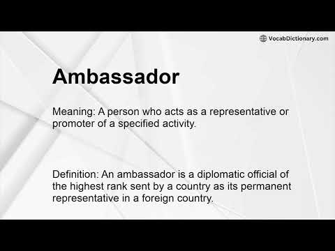 Ambassador Meaning
