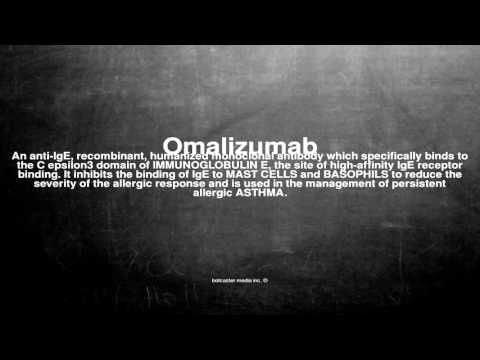 Medical vocabulary: What does Omalizumab mean