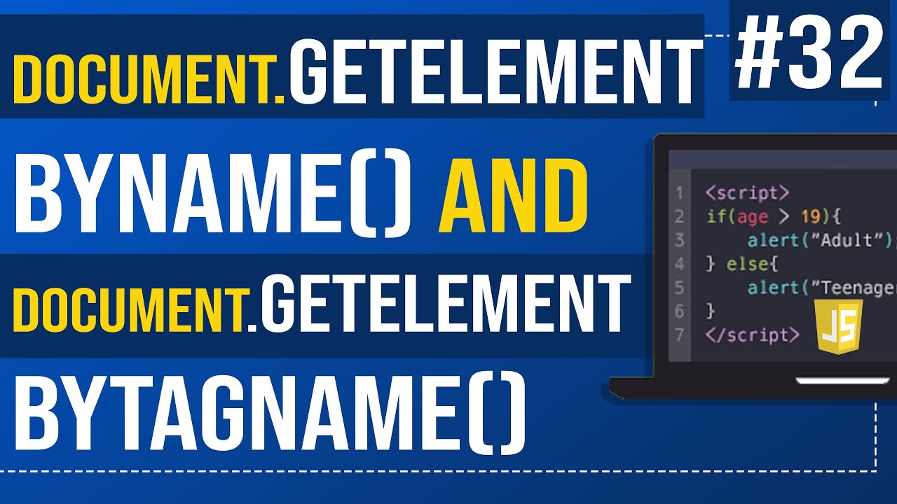 document.getElementsByName() and document.getElementsByTagName() | Javascript Tutorial