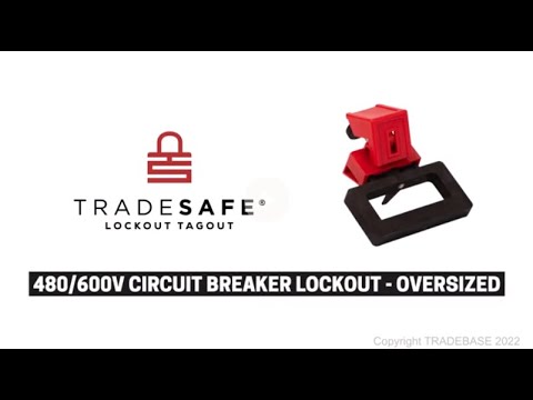 TRADESAFE Clamp On Circuit Breaker Lock - Oversized 480/600V