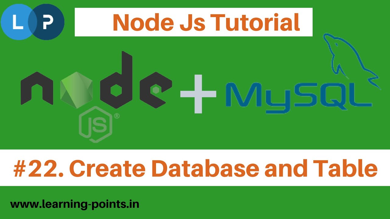 Database Connection | Node js with MySQL | Node Js Tutorial | Learning Points