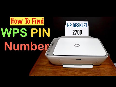 HP DeskJet 2700 WPS PIN number !!