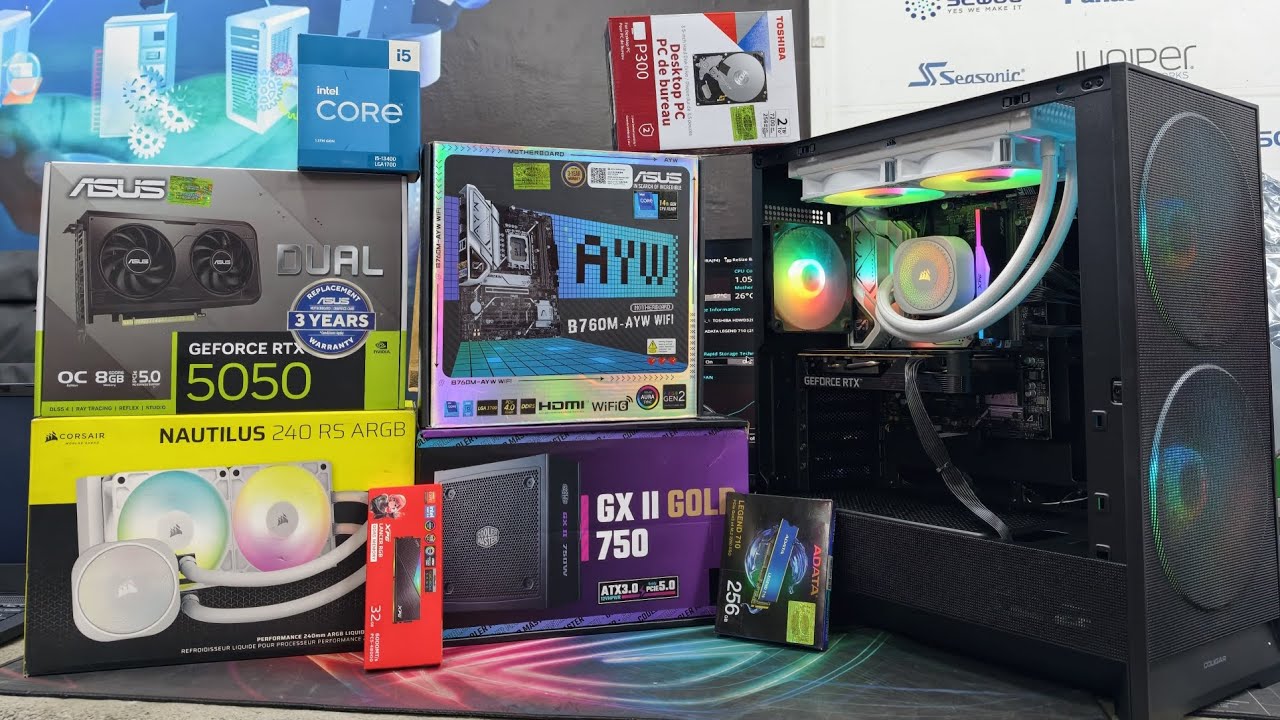 How To Build I ASUS B760M-WiFi I RTX5050 I intel-i5 I Step by Step Assembly