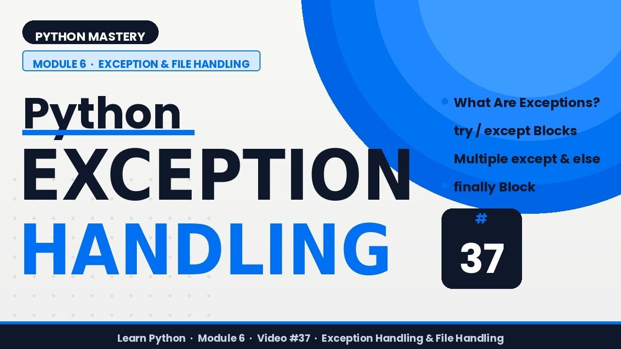 Python Exception Handling Explained | Try, Except, Finally | HNM TECHNOLOGIES