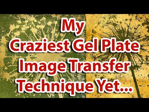 Gel Plate Image Transfer Using The Transparency Film Technique