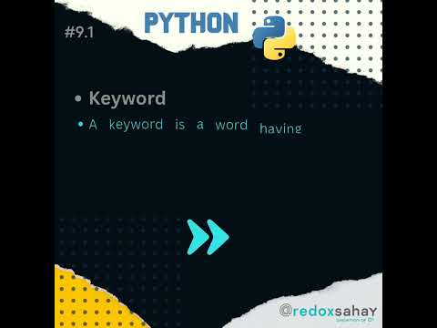 What is keywords in python | programming language | coding ||