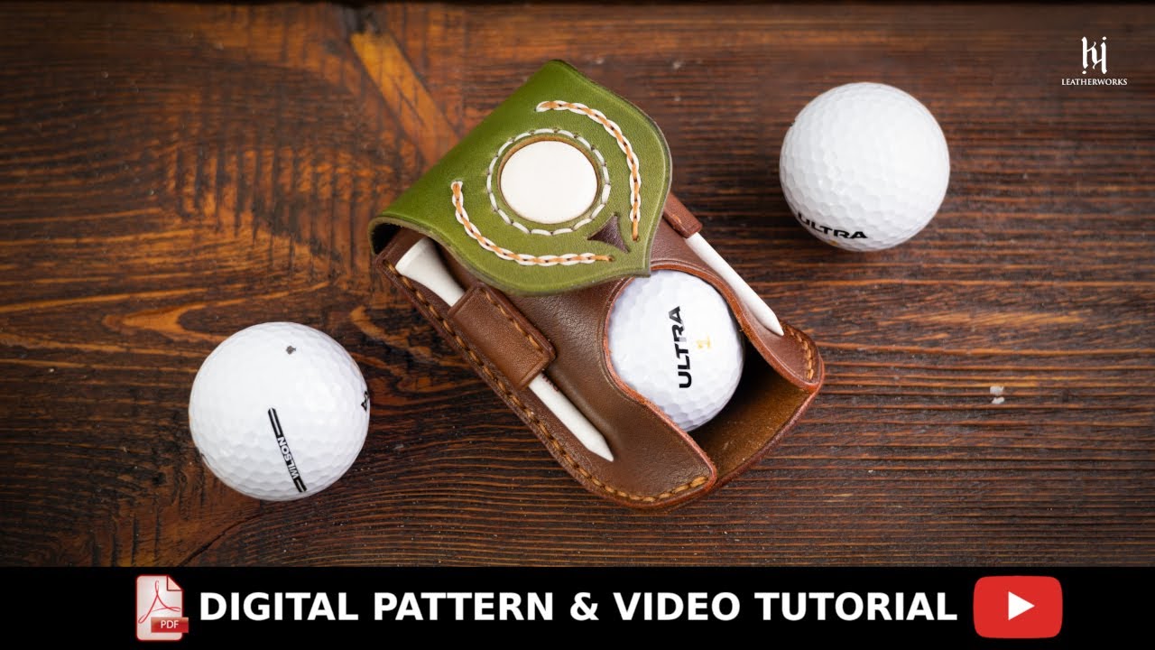 Golf Ball Leather Pouch Pattern