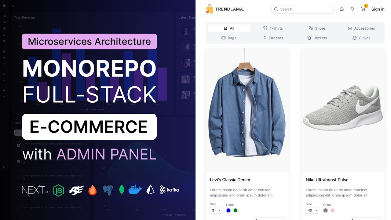 Full-Stack E-Commerce App with Microservices Architecture | Monorepo E-Commerce App Full Course
