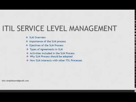 ITIL Service Level Management