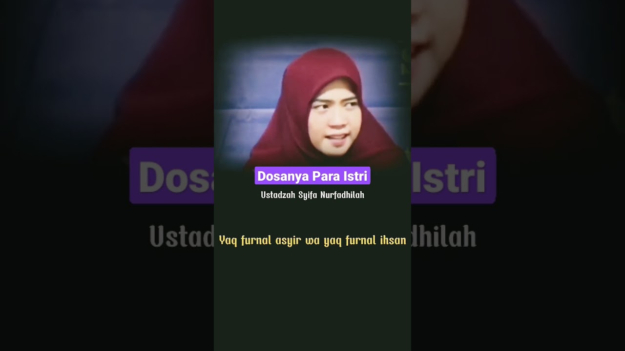 Dosa Istri Pada Suami.  #wanita #dosa #istri #suami