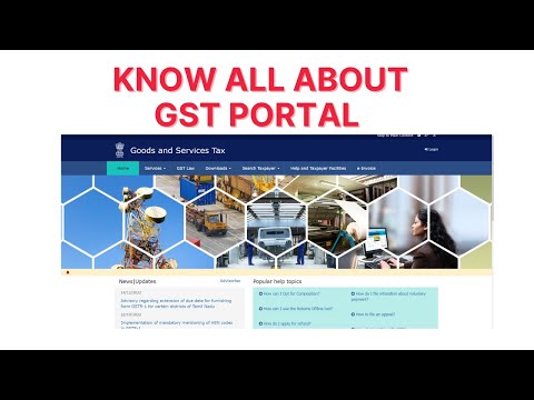 All about GST Portal || All options of GST portal Discussed || By Sudhanshu Singh.