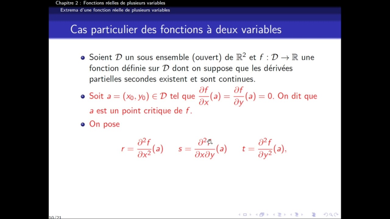 S4 chap2 Fonctions réelles de plusieurs variables