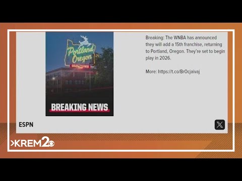 New WNBA expansion team coming to Portland