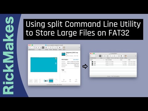 Using split Command Line Utility to Store Large Files on FAT32