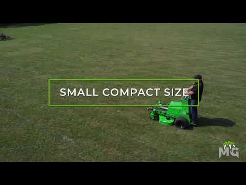 The Mean Green Stalker Stand-on, Walk-behind Electric Mower