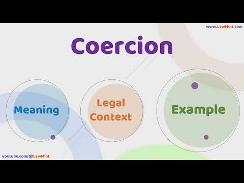 Coercion Meaning Legal Context & Example Legal Terms Simplified @LawMint