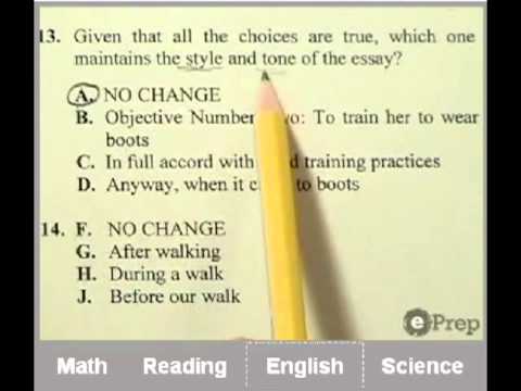 ACT Practice Test | Video Answers | Online | ePrep
